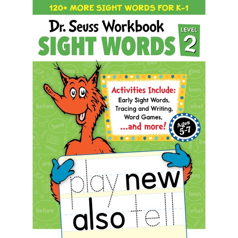 Dr. Seuss Sight Words Level 2 Workbook - (dr. Seuss Workbooks) By Dr ...