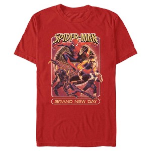 Mens Marvel: Spider-Man: Brand New Day New Villains Poster T Shirt ...