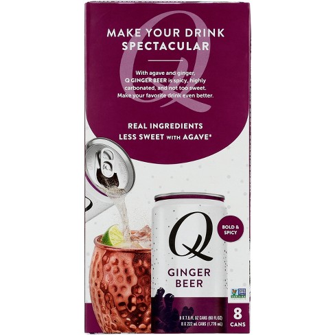 Q Tonic Ginger Beer Mixer - Case Of 3 - 8 Cans/7.5 Fl Oz. : Target