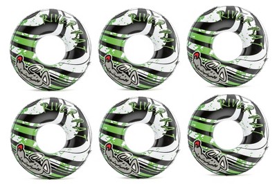 6-pack Intex River Rat 48-inch Inflatable Tubes For Lake-pool-river 6 X ...