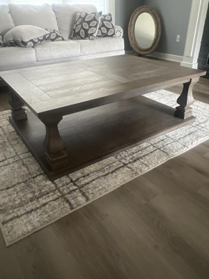 Johnelle Rectangular Cocktail Table Gray - Signature Design By Ashley ...