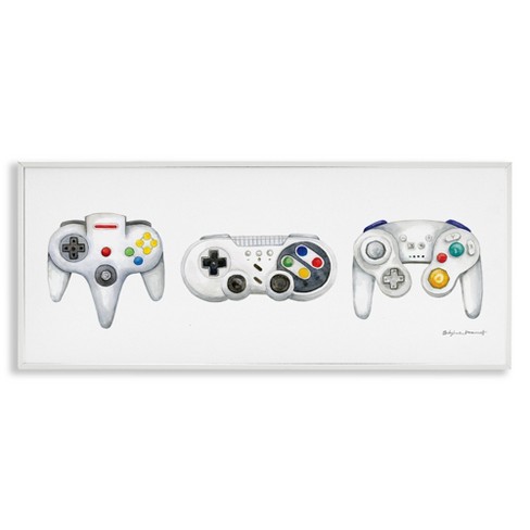 Stupell Industries Vintage Video Game Controllers, 30" X 13" : Target