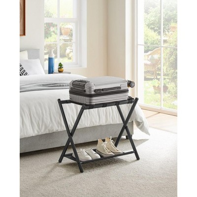 Foldable Wood & Metal Luggage Rack Tan/brown - Hearth & Hand™ With ...