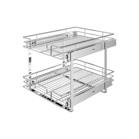 Homlux 2 Tier Individual Pull Out Cabinet Organizer 16.5*21.5*13.8 ...