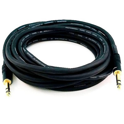 Monoprice Premier Series 1/4 Inch (trs) Male To Male Cable Cord - 10 ...