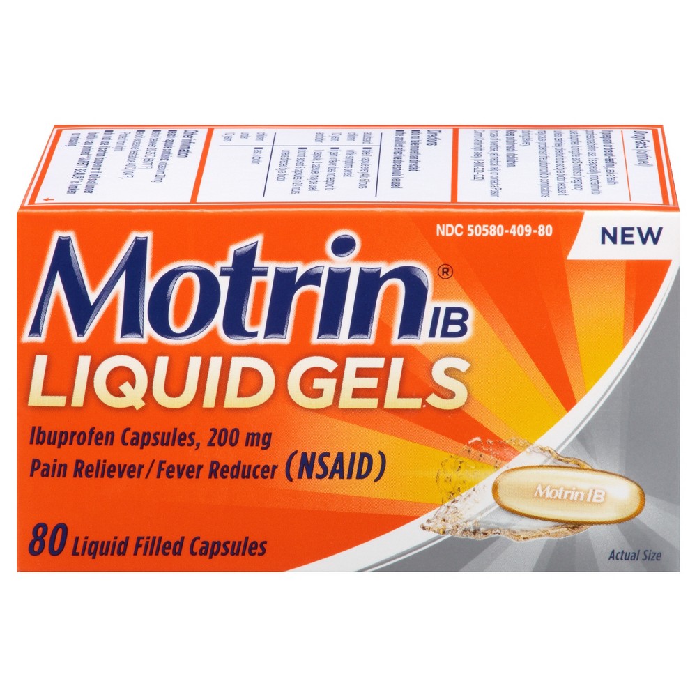 UPC 300450409805 - Motrin IB Liquid Gels Ibuprofen Pain Reliever/Fever ...