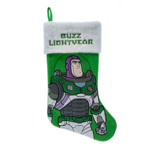 Buzz Lightyear Applique Holiday Stocking 20" : Target