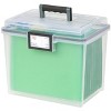 Iris Usa Portable Letter Size File Box With Handle For Hanging Folders ...