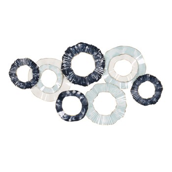 Sagebrook Home 39" Open Cut Out Discs Metal Wall Decor: Iron Abstract ...