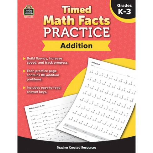 Teacher Created Resources® Timed Math Facts Practice: Addition : Target