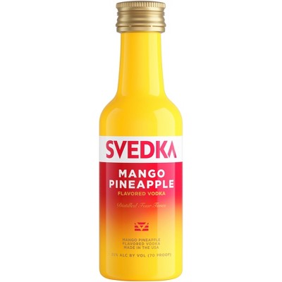 Svedka Mango Pineapple Flavored Vodka - 50ml Plastic Bottle : Target