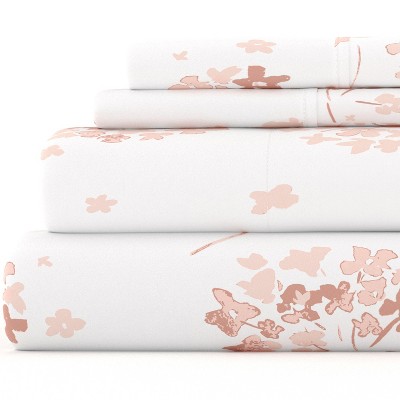 100% Cotton Flannel 4pc Sheet Set Super Soft - Becky Cameron, Flower ...