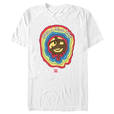 Men's Wwe Mankind Have A Nice Day Rainbow Logo T-shirt : Target