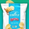 Simply Ruffles Sea Salted Potato Chips - 8oz : Target