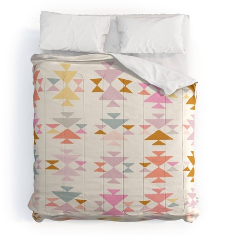 Queen/full June Journal Painted In Pastel Comforter Set - Deny Designs ...
