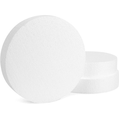 Juvale 12 Pack Foam Circles For Crafts, Round Polystyrene Discs For Diy ...