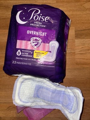 Poise Overnight Incontinence Pads - 36ct : Target