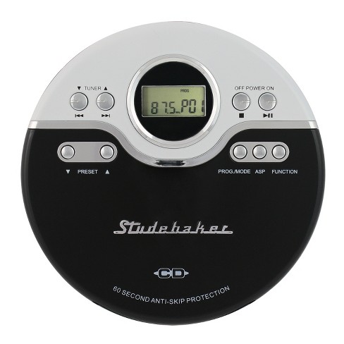 Studebaker Personal Cd Player With Fm Radio, 60 Second Asp And Earbuds ...