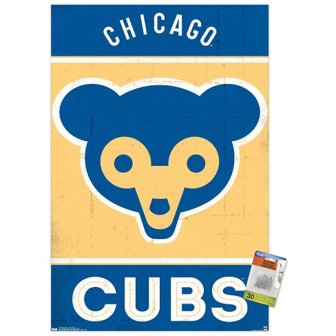Trends International Mlb Chicago Cubs - Retro Logo 14 Unframed Wall ...