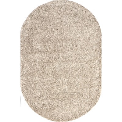 Nuloom Neva Solid Oval 7x9 Shag Indoor Area Rug for Living Room Bedroom ...