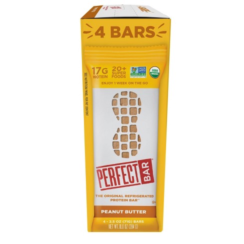 Perfect Bar Peanut Butter Protein Bar - 10oz/4ct : Target