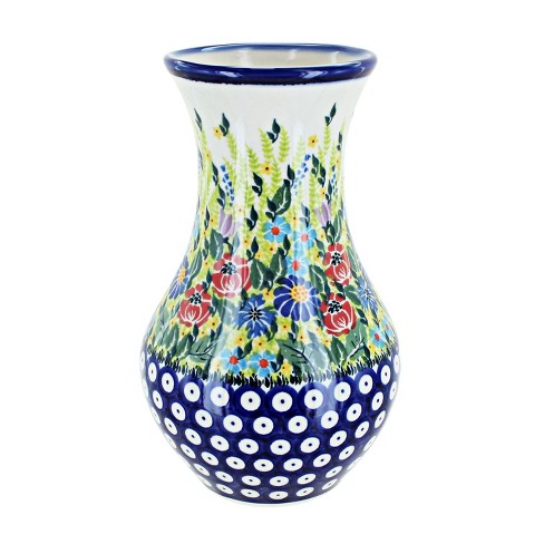 Blue Rose Polish Pottery 1163 Kalich Vase : Target