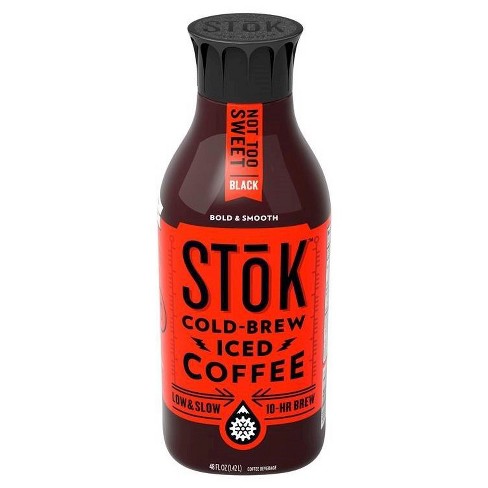 Stok Cold Brew Iced Coffee Not Too Sweet Black 48 Oz : Target