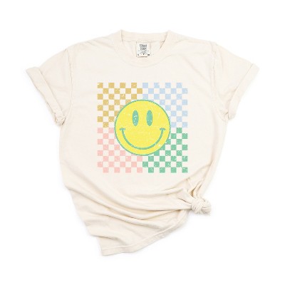 Simply Sage Market Women's Four Square Smiley Face Short Sleeve Garment ...