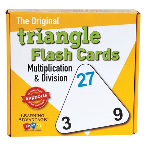 Learning Advantage The Original Triangle Flash Cards, Multiplication ...