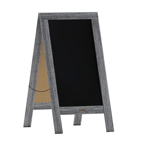 Emma And Oliver Graywash 40"x20" Rustic Vintage A-frame Double-sided ...