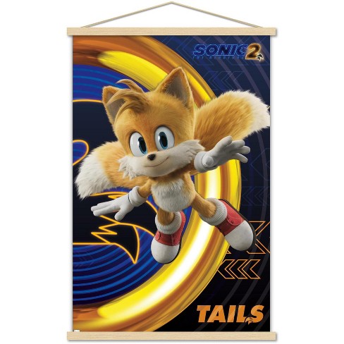 Trends International Sonic The Hedgehog 2 - Tails Magnetic Framed Wall ...