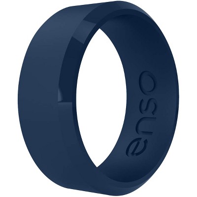 Enso Rings Classic Bevel Series Silicone Ring - Navy Blue - 7 : Target