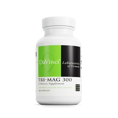 Davinci Labs Tri-mag 300 - Mg Supplement With Mg Glycinate, Malate ...