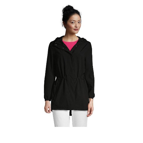 Lands' End Women's Waterproof Hooded Packable Raincoat : Target