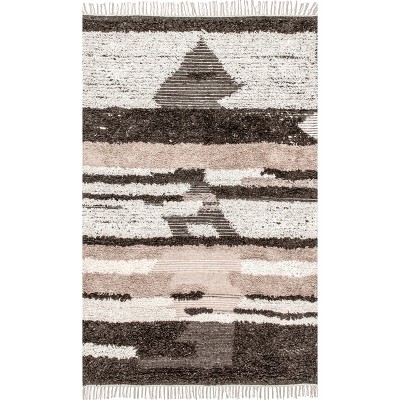 Arvin Olano X Rugsusa - Louie Diamond Checkerboard Jute Area Rug, 10 ...