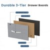 JIONJOY Modern 8-Drawer TV Console with Open Display Shelf & LED ...