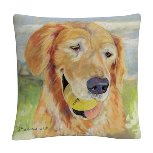 Pat Saunders-white 'gus' 16 X 16 Decorative Throw Pillow : Target