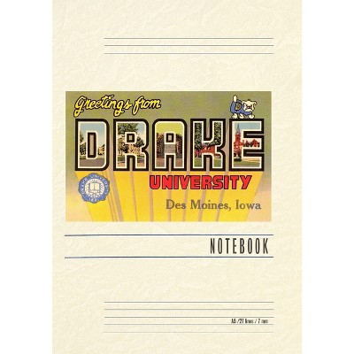 Vintage Lined Notebook Greetings From Drake University, Des Moines ...