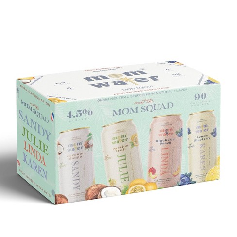 Mom Water Variety Pack - 8pk/12 Fl Oz Cans : Target