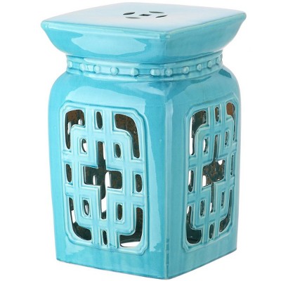 Parri Ceramic Garden Stool - Blue/white - Safavieh. : Target