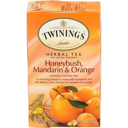 Twinings Honeybush, Mandarin & Orange Herbal Tea - Case Of 6 - 20 Bags ...
