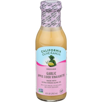 California Olive Ranch Garlic Apple Cider Vinaigrette Dressing - Case ...