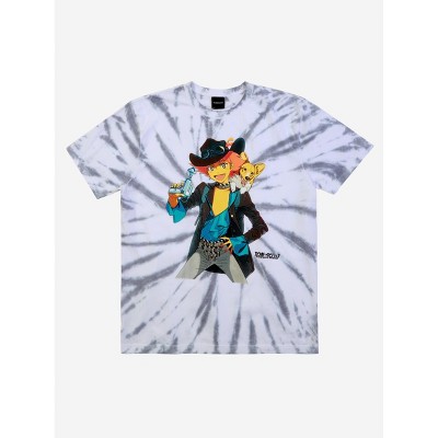 Cowboy Bebop Edward & Ein Crew Neck Short Sleeve TieDye Tshirt : Target