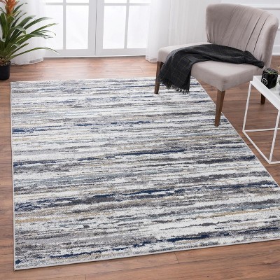Luxe Weavers Modern Lines Glass 5x7 Area Rug - Glass : Target