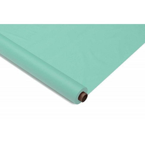 Crown 40 In. X 300 Ft. Plastic Disposable Tablecloth Roll - Mint : Target