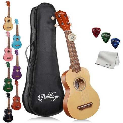 Ashthorpe Soprano Ukulele For Beginners And Kids, 21-inch Uke Bundle ...