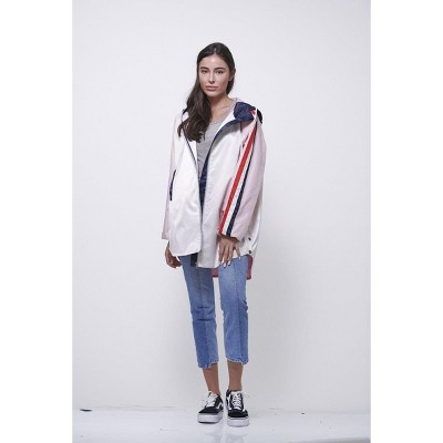 Members Only Women's Long Satin Twill Jacket - White - X-large : Target