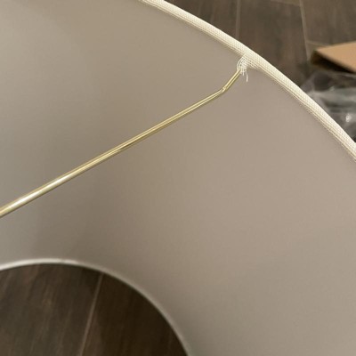 67.75"x17" Modern Floor Lamp With Table Brass - Threshold™: Etl Listed ...