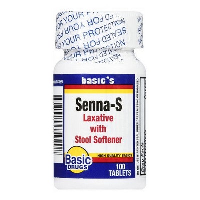 Basic Vitamin Senna-S Laxative Tablet, 100 Ct : Target