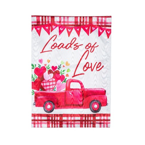 Loads Of Love Moire Garden Flag : Target